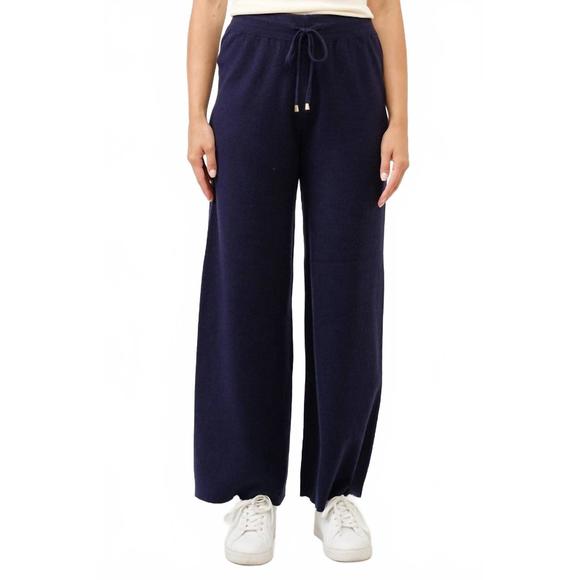Cielo | Pants & Jumpsuits | New Cielo Knit Wide Sweater Pants In Navy ...
